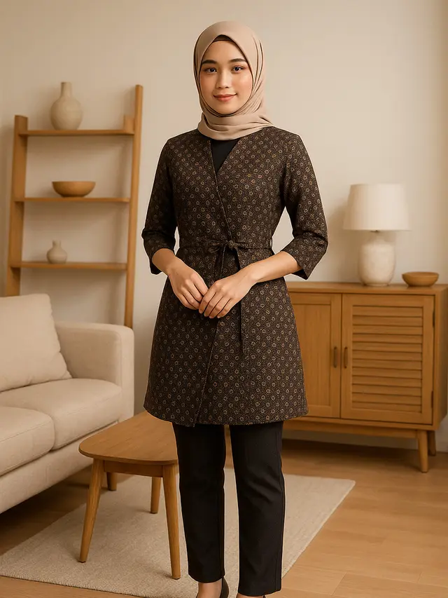 7 Tips Memilih Outer Batik untuk Wanita Tinggi 150an, Tampil Ramping dan Anggun - Hot Liputan6.com