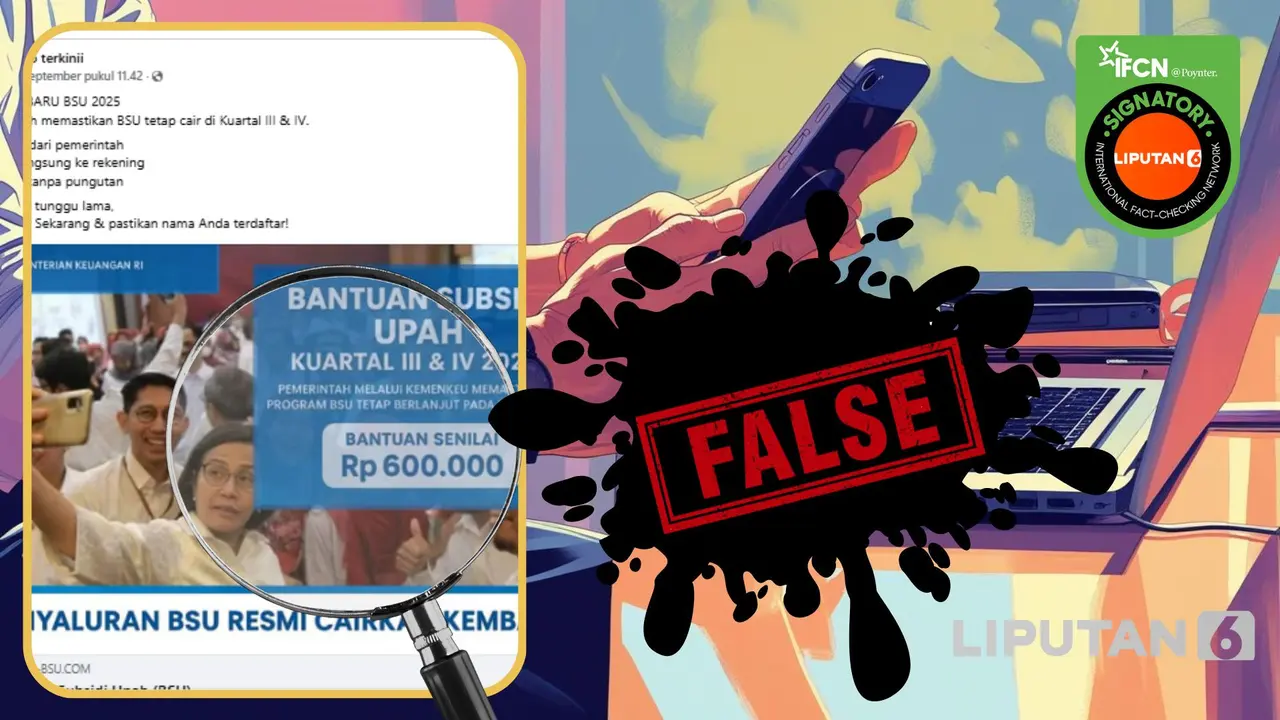 Cek Fakta: Tidak Benar Ini Link Pendaftaran BSU Kuartal 3 dan 4 - Cek Fakta Liputan6.com