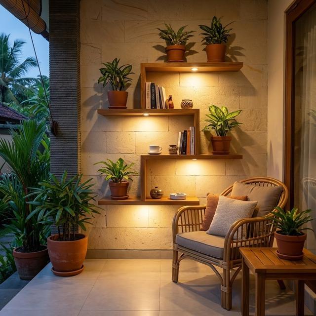 10 Model Teras dengan Rak Vertikal Serbaguna, Inspirasi Teras Sempit ...