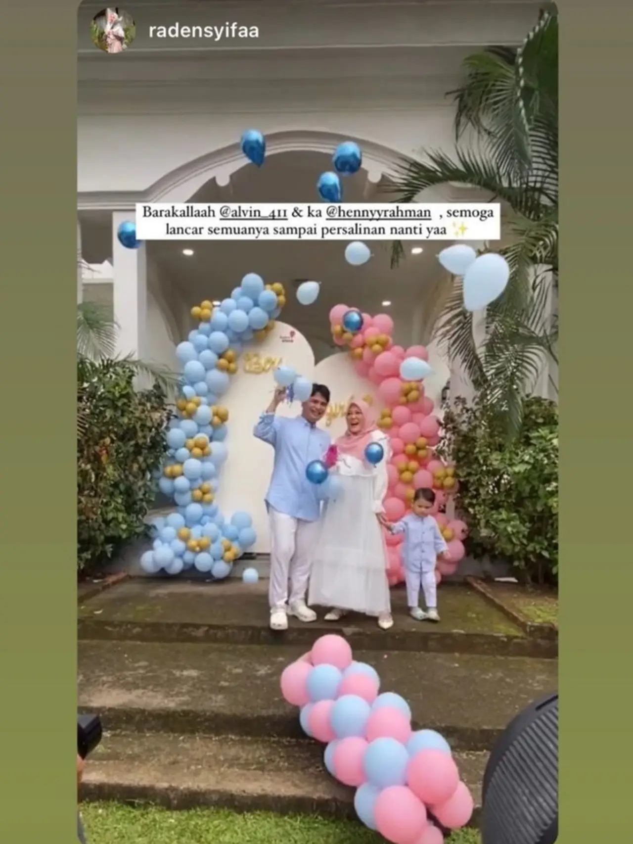 6 Momen Alvin Faiz dan Henny Rahman Gelar Gender Reveal Party di Tujuh ...