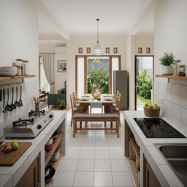 9 Desain Dapur Konsep Terbuka untuk Dua Keluarga, Solusi Harmonisasi Ruang