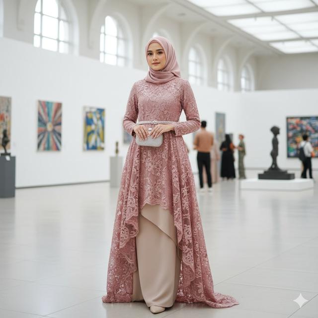 Tampil Memukau dengan Gamis Brukat Premium Quality, Simak 10 Pilihan ...