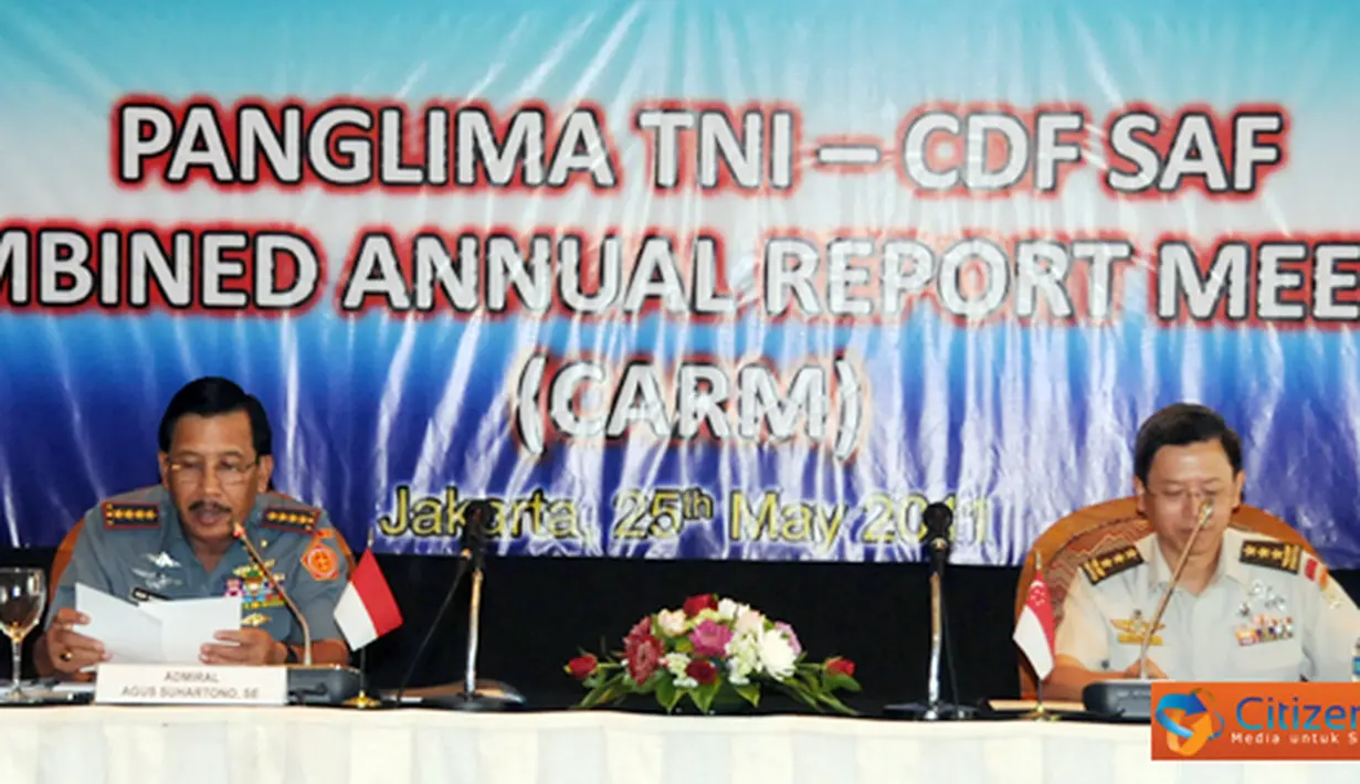 Pertemuan TNI dan Singapore Armed Forces - Foto Liputan6.com