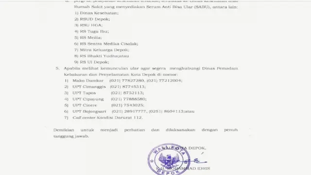 8 Rumah Sakit di Depok yang Sediakan Serum Anti-Bisa Ular - Health ...