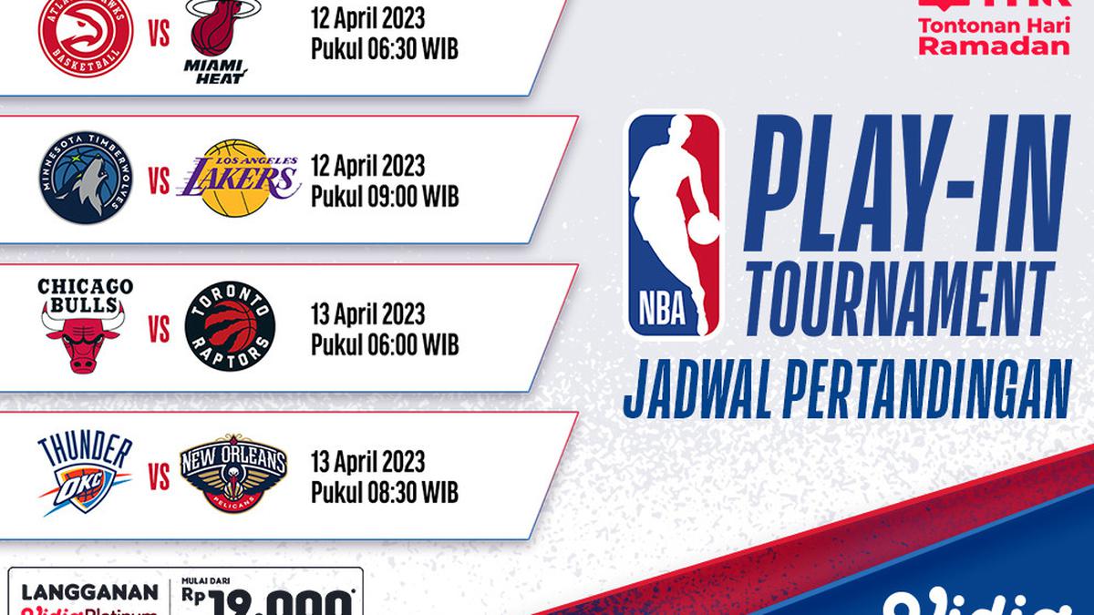 Jadwal dan Live Streaming NBA 2022/2023 Play In di Vidio, 12 & 13 April ...