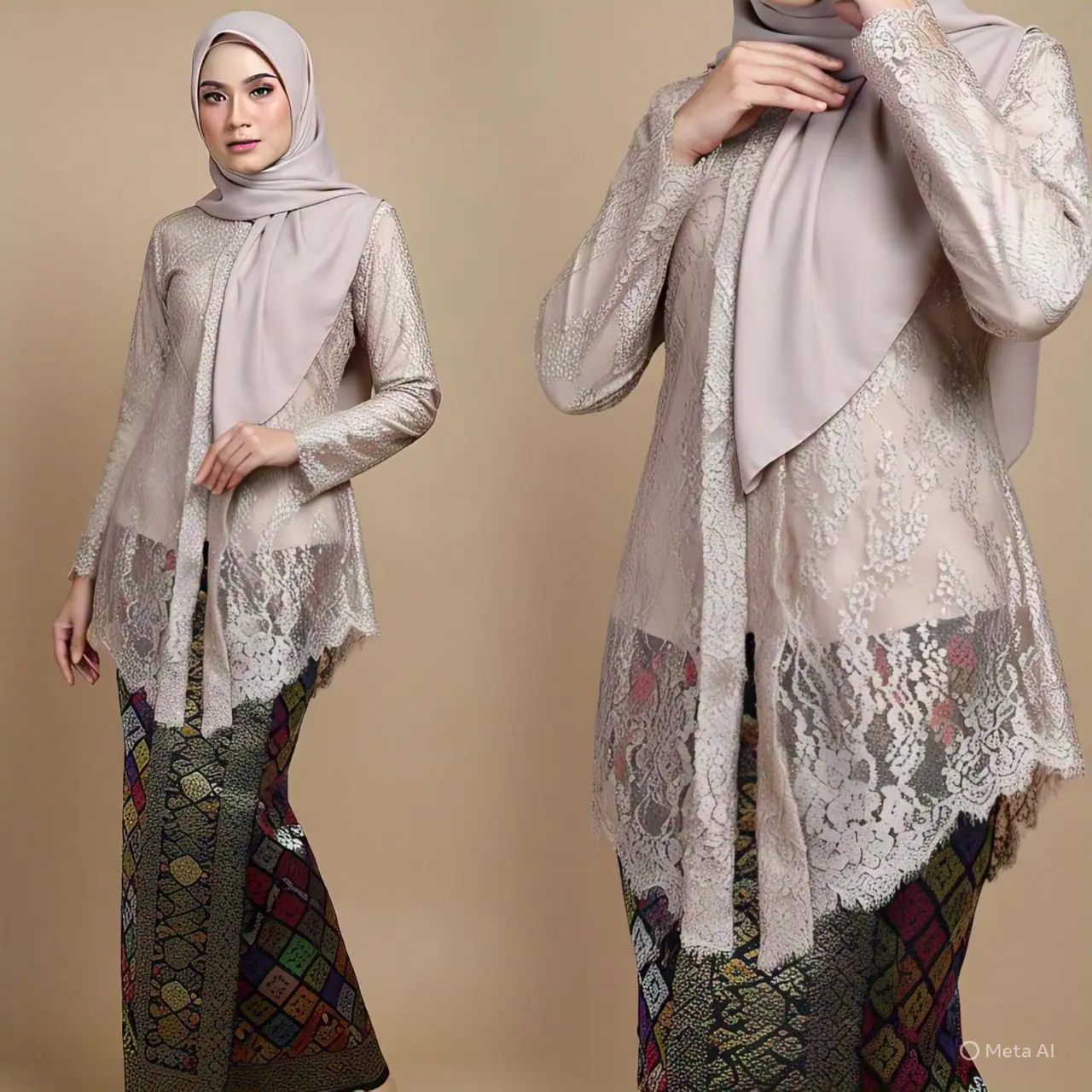 7 Model Kebaya Modern Brokat Hijab,Gaya Terbaru dan Elegan untuk ...