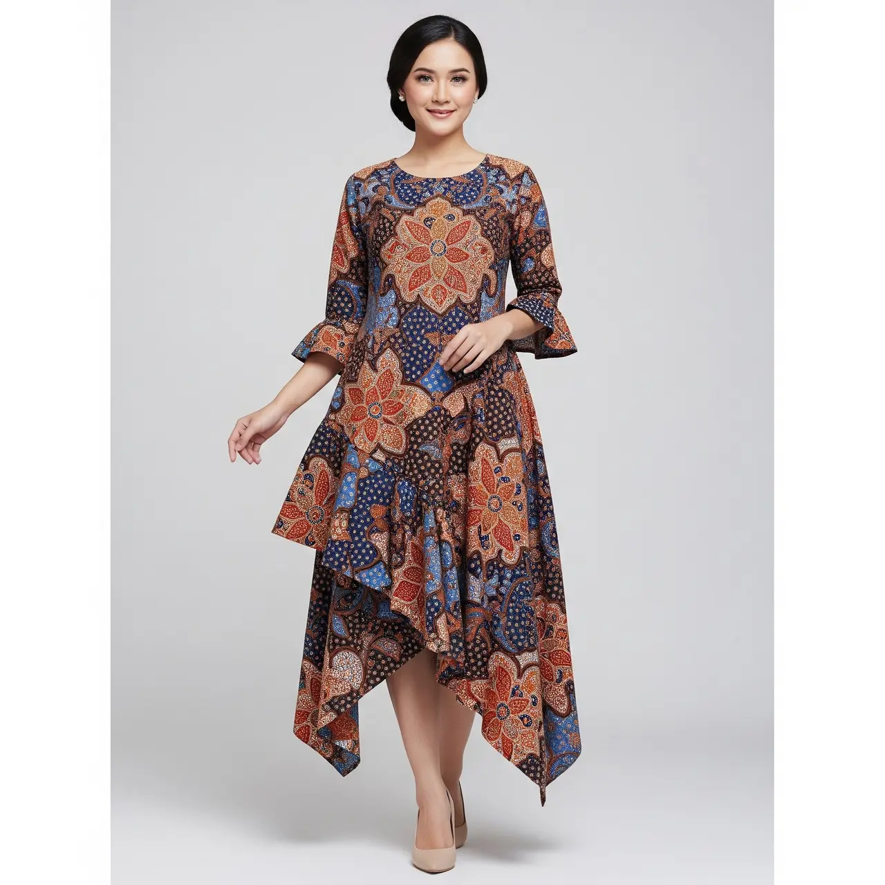 7 Inspirasi Model Baju Batik Asimetris Terbaru 2025, Stylish untuk ...