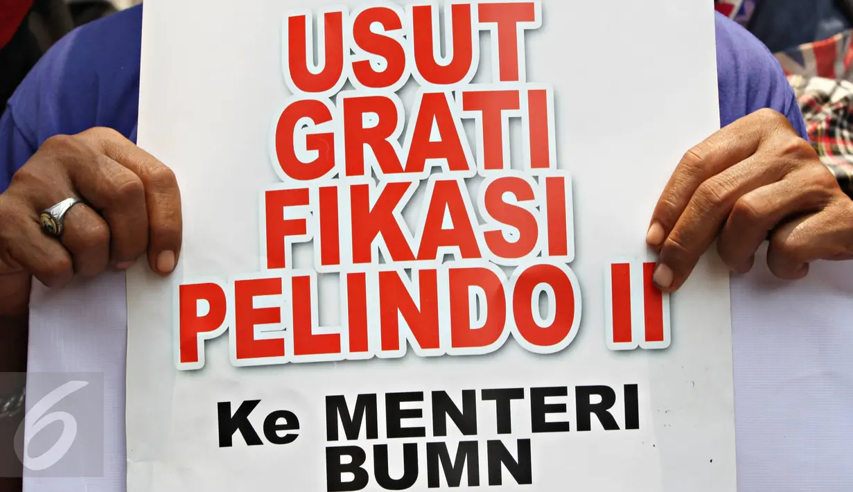 Ribuan Pekerja Demo Tuntut Dirut Pelindo Turun - Foto Liputan6.com