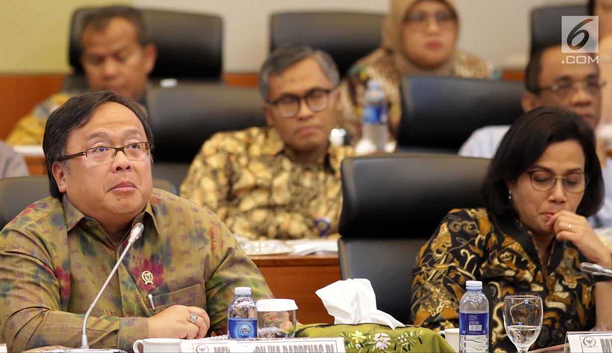 FOTO: Sri Mulyani, Yasonna Laoly, dan Bambang Brodjonegoro Rapat Kerja Bersama DPR - Foto ...