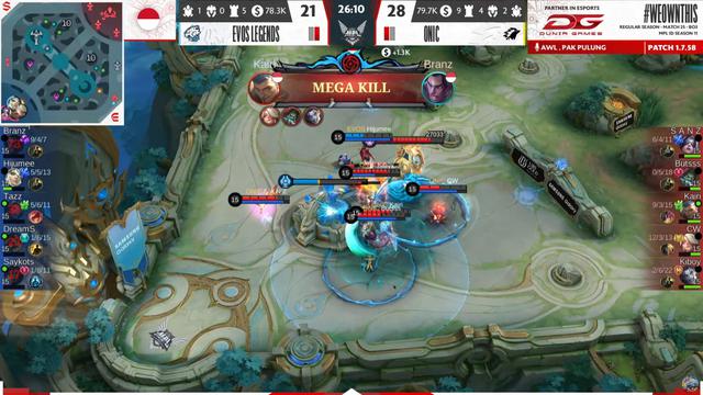 Hasil MPL ID S11 Sabtu 4 Maret: Onic Tak Tergoyahkan di Puncak Usai Kalahkan Evos Legends ...