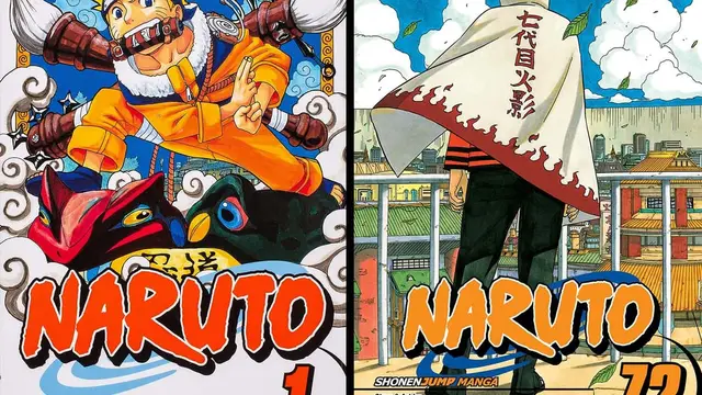 Perbandingan Cover Pertama dan Terakhir 15 Manga Terkenal, Naruto ...