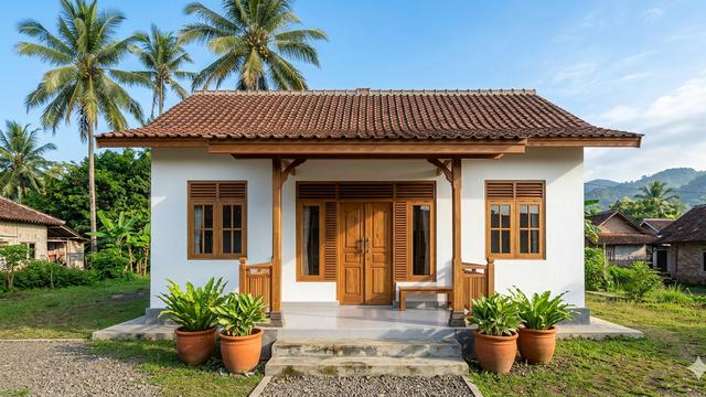 9 Gambar Rumah Kampung 5x6 Meter Tampak Elegan dari Depan: Modern dan ...