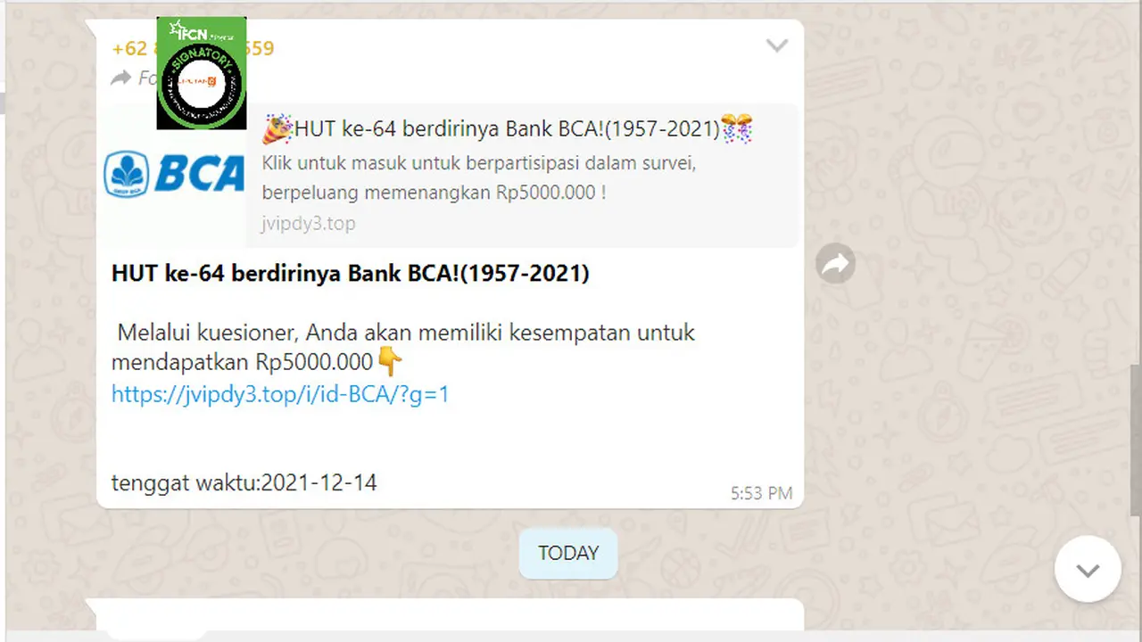 Awas Penipuan Lewat Hoaks Pembagian Hadiah dari Bank, Simak Daftarnya ...