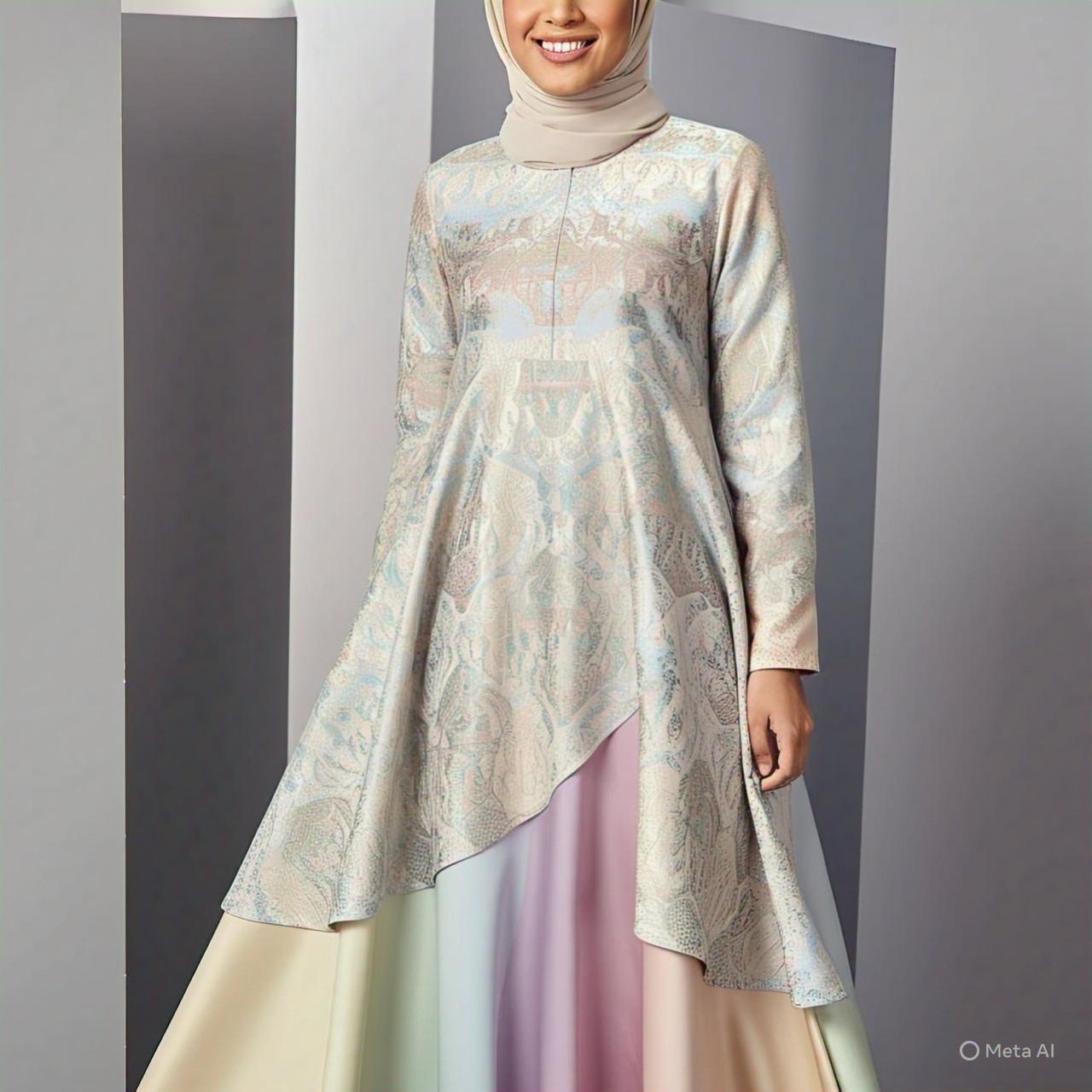 13 Model Gamis Brokat Simple Elegan 2025, Bikin Tampil Cantik