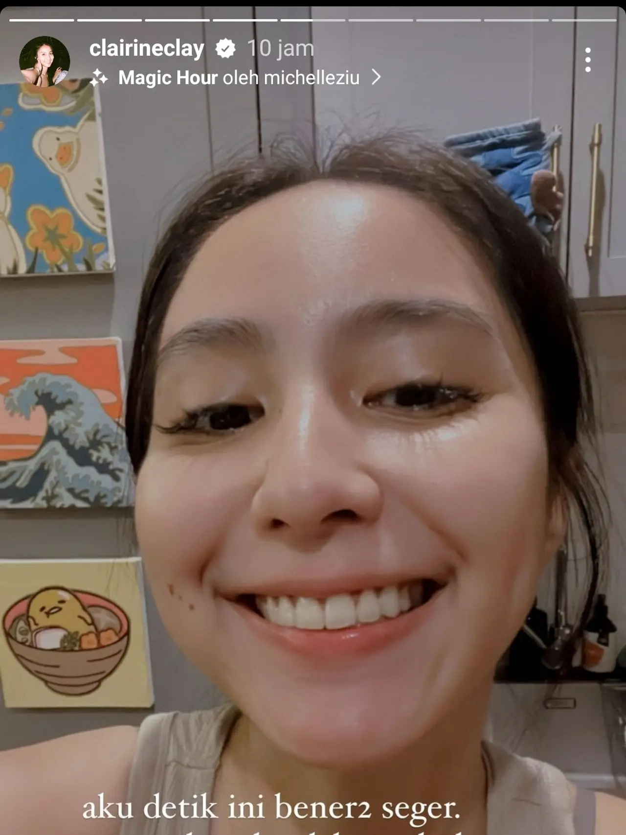 Clairine Clay Istri Joshua Suherman Tertawa Heran Umumkan Dirinya Positif Covid-19 di Saat ...