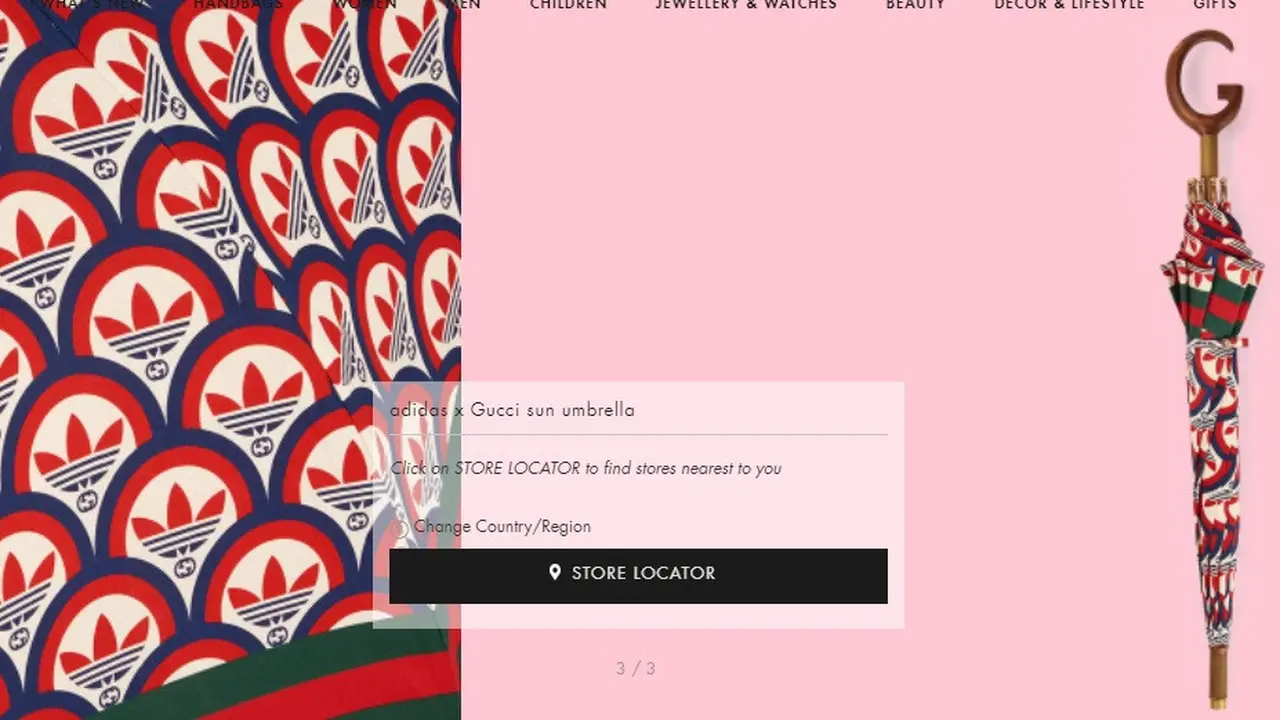 Viral Kolaborasi adidas dan Gucci Rilis Payung yang Tak Anti Air ...