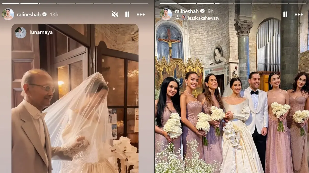 Potret Millane Fernandez Semringah Saat Menikah di Italia, Luna Maya ...