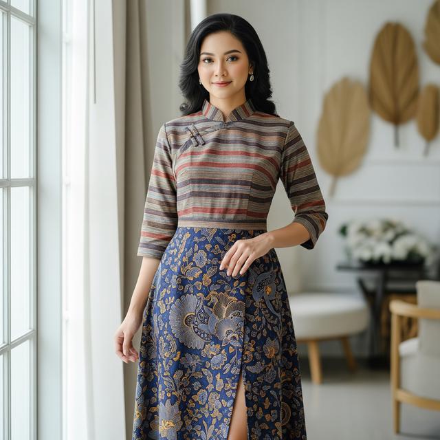 7 Model Baju Lurik Wanita Kombinasi Terkini, Inspirasi Tampil Anggun ...