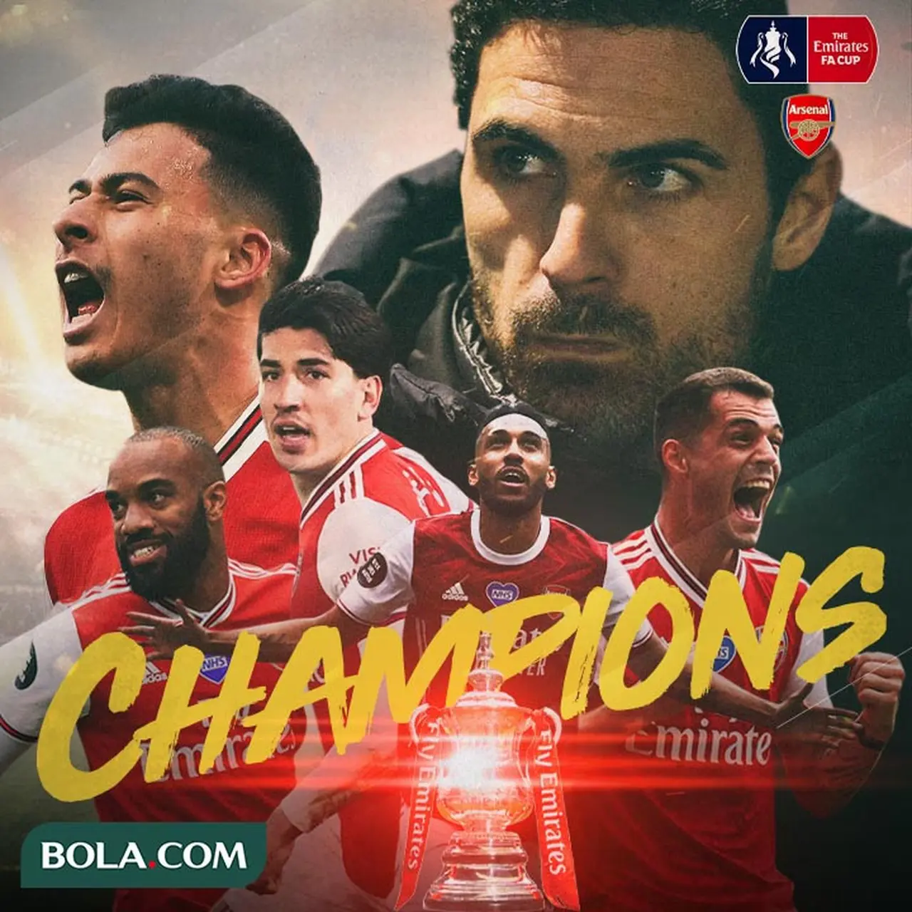 Arsenal Juara Piala FA, Emiliano Martinez dan Pierre-Emerick Aubameyang ...