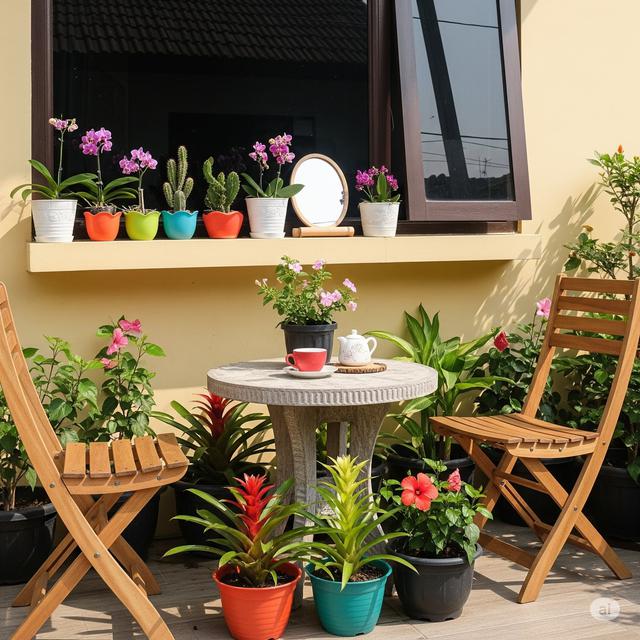 10 Cara Menata Bunga di Teras Rumah Sederhana 2025, Tampak Luas & Indah