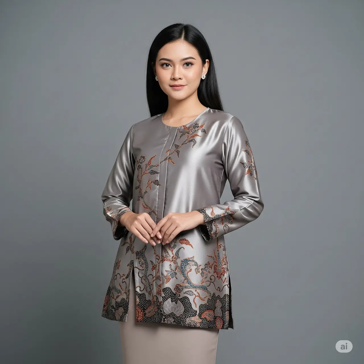 15 Model Baju Batik Wanita Terbaru Lengan Panjang, Feminin, Anggun dan ...