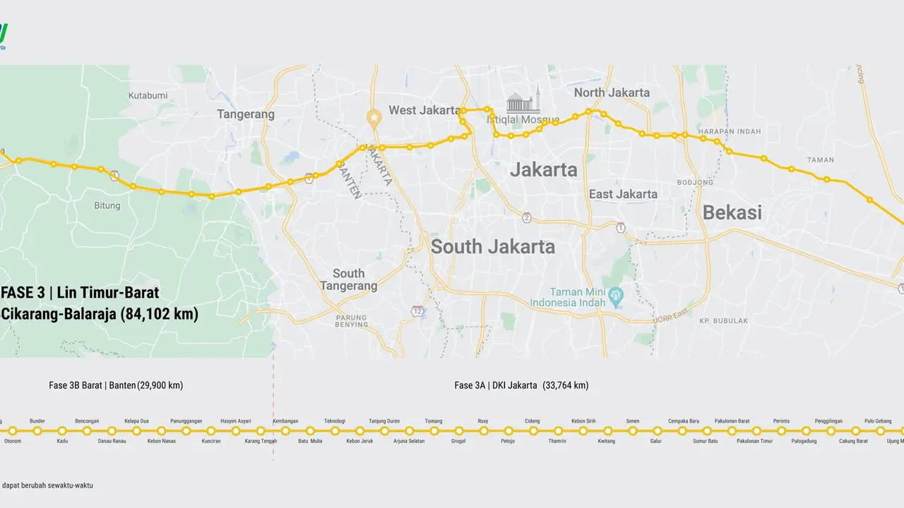 Ini Penampakan Peta Stasiun di MRT Jakarta Fase 3, Lewat Daerah Rumah ...