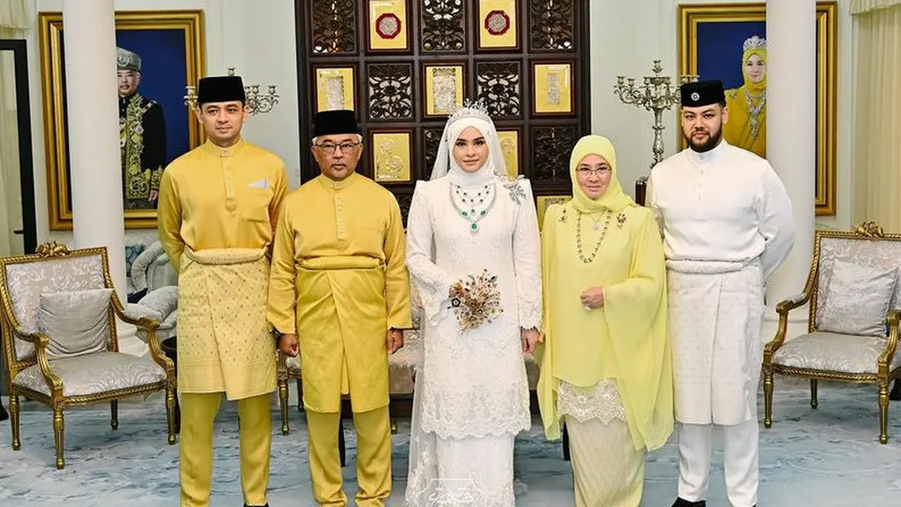 8 Potret Royal Wedding Puteri Kerajaan Pahang Malaysia, Afzan Aminah ...