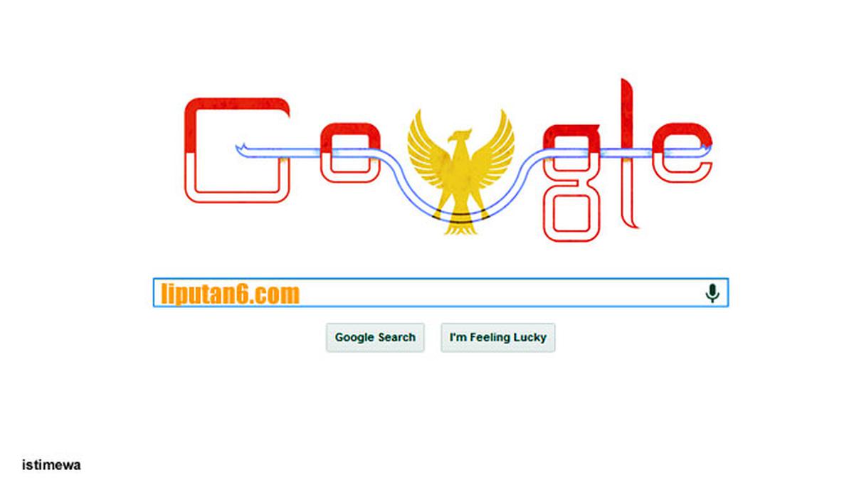 Rayakan HUT RI, Logo Google `Disulap` Jadi Merah Putih
