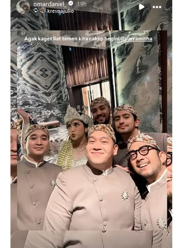 7 Potret Omar Daniel dan Refal Hady di Nikahan Dewi Paramita 'Mici', Jadi Groomsmen - Hot ...