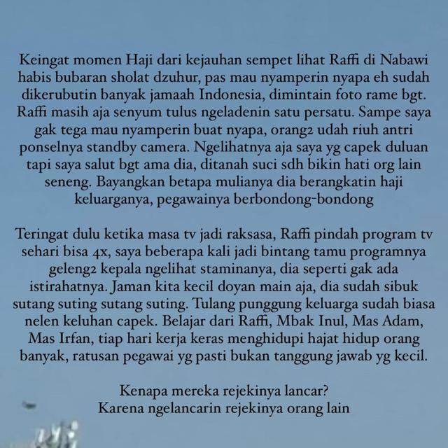 Dari Kejauhan, Arda Naff Jadi Saksi Kebaikan Raffi Ahmad di Madinah ...