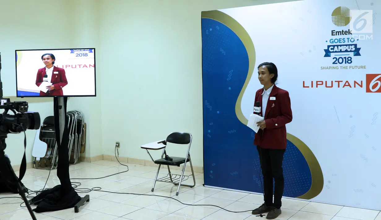 FOTO: Ketegangan Peserta Audisi Lomba News Presenter EGTC 2018 Bandung ...