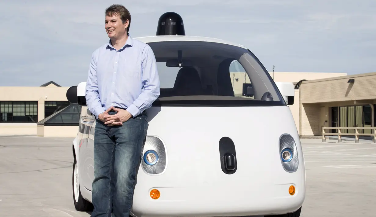 Begini Bentuk Mobil Pintar Versi Google - Foto Liputan6.com