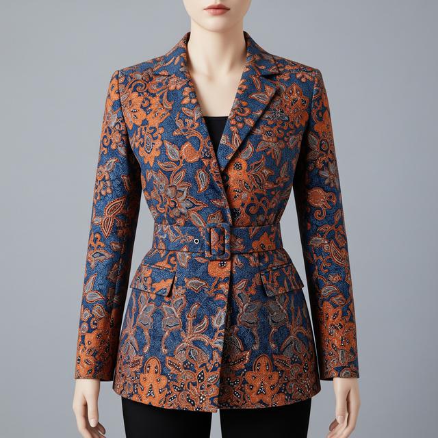 9 Model Blazer Batik Kekinian, Stylish Dari Crop hingga Long Outer