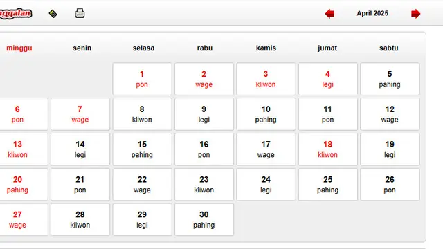 Tanggal Merah April 2025, Catat Jadwalnya Agar Liburan Lebih Tenang ...