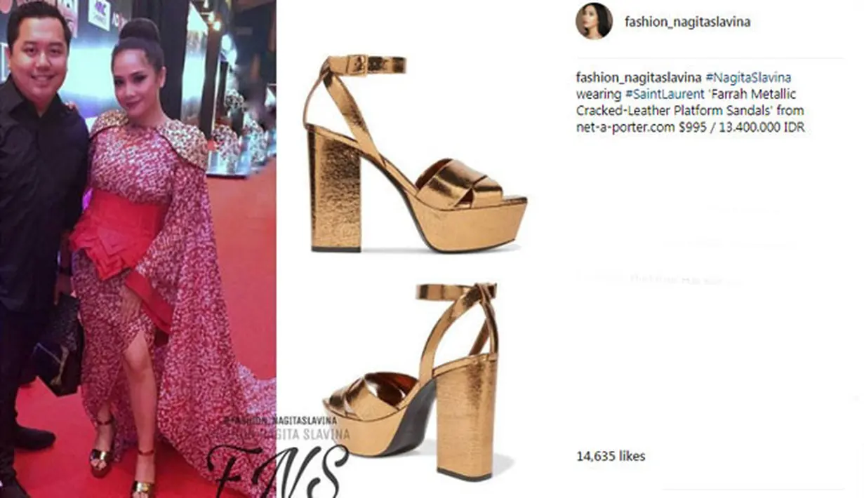 8 Koleksi Sepatu Nagita Slavina yang Super Mahal - Photo Fimela.com