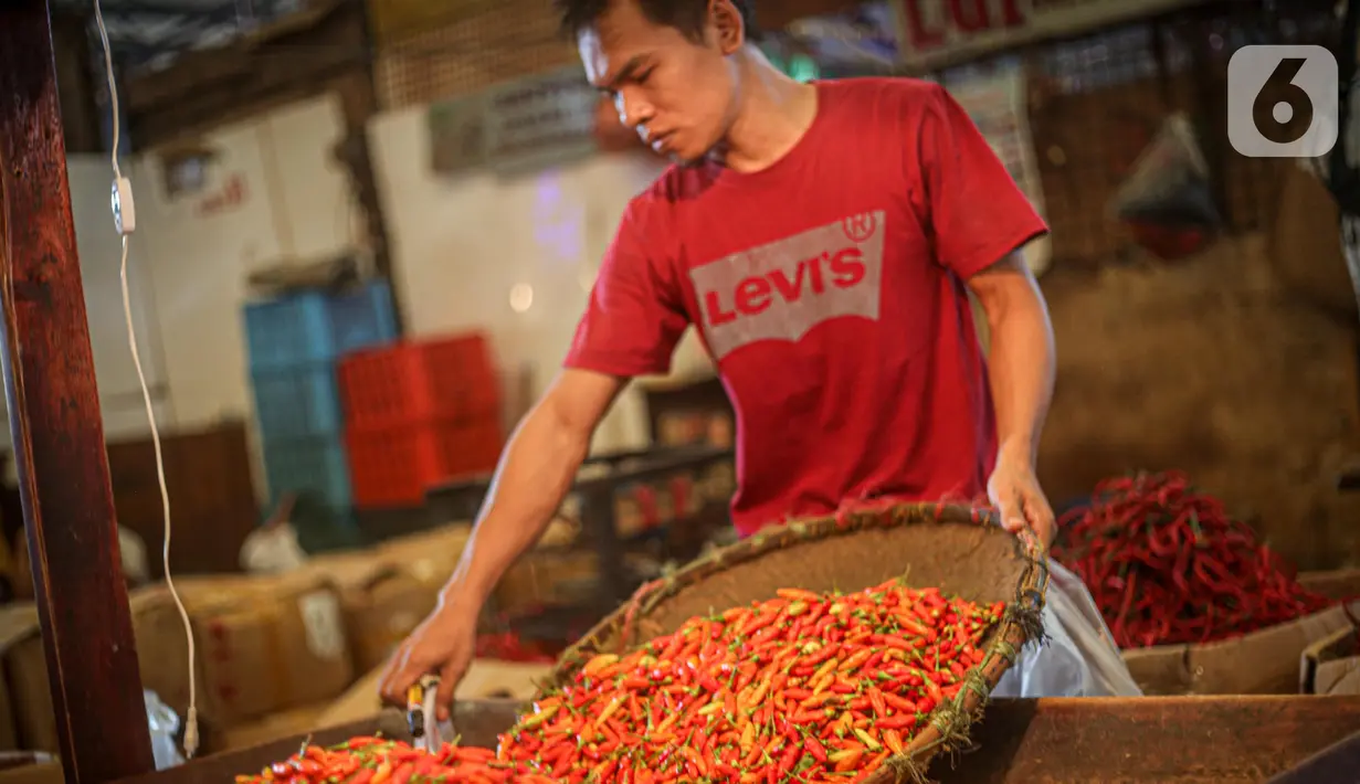 FOTO: Harga Cabai Rawit Merah Tembus Hingga Rp 120 Ribu per Kilogram - Foto Liputan6.com