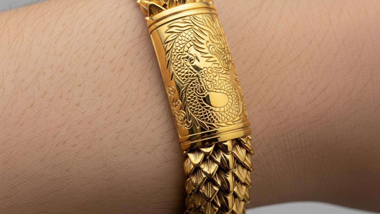 6 Gelang Emas 24 Karat Sisik Naga Mode Terbaru, Rekomendasi Terbaik 2025