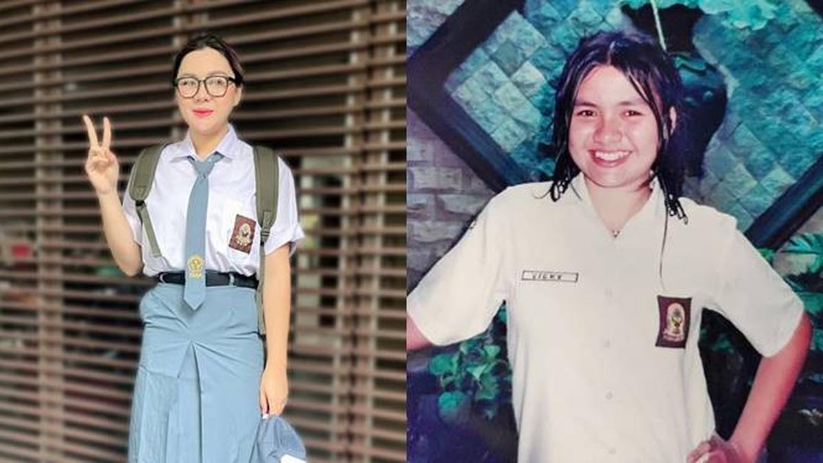 Unggah Foto Masa Sekolah, Ini 8 Potret Lawas Vicky Shu yang Curi ...