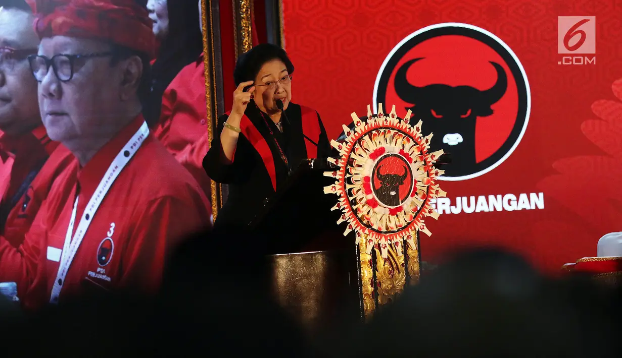 FOTO: Pesan Tri Karsa Megawati Saat Tutup Kongres V PDIP - Foto Liputan6.com