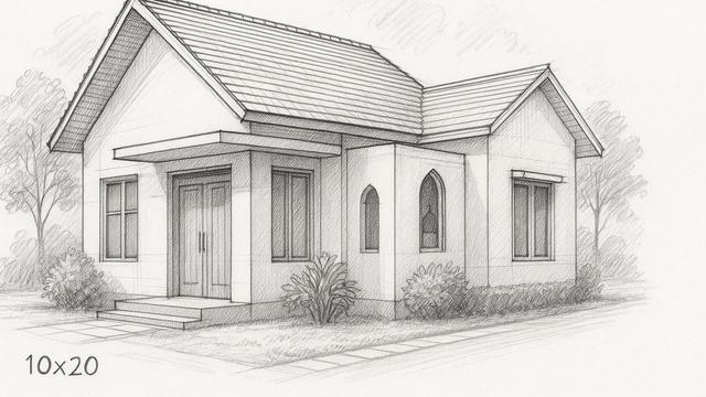7 ⁠Gambar Sketsa Rumah Ukuran 10x20, Pilihan Tepat untuk Hunian Impian