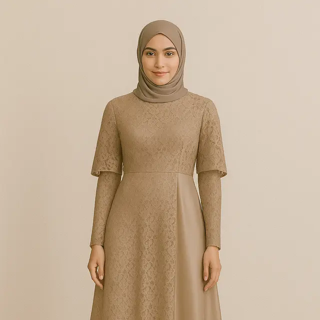 8 Model Gamis Brokat Simple Elegan yang Wajib Anda Miliki di 2025 - Hot ...