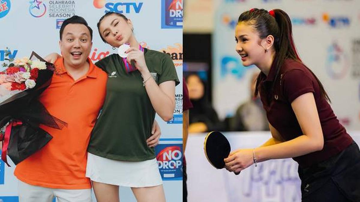 7 Potret Menawan Rayna Snova saat Main Tenis Meja di TOSI, Raih Juara 2 ...