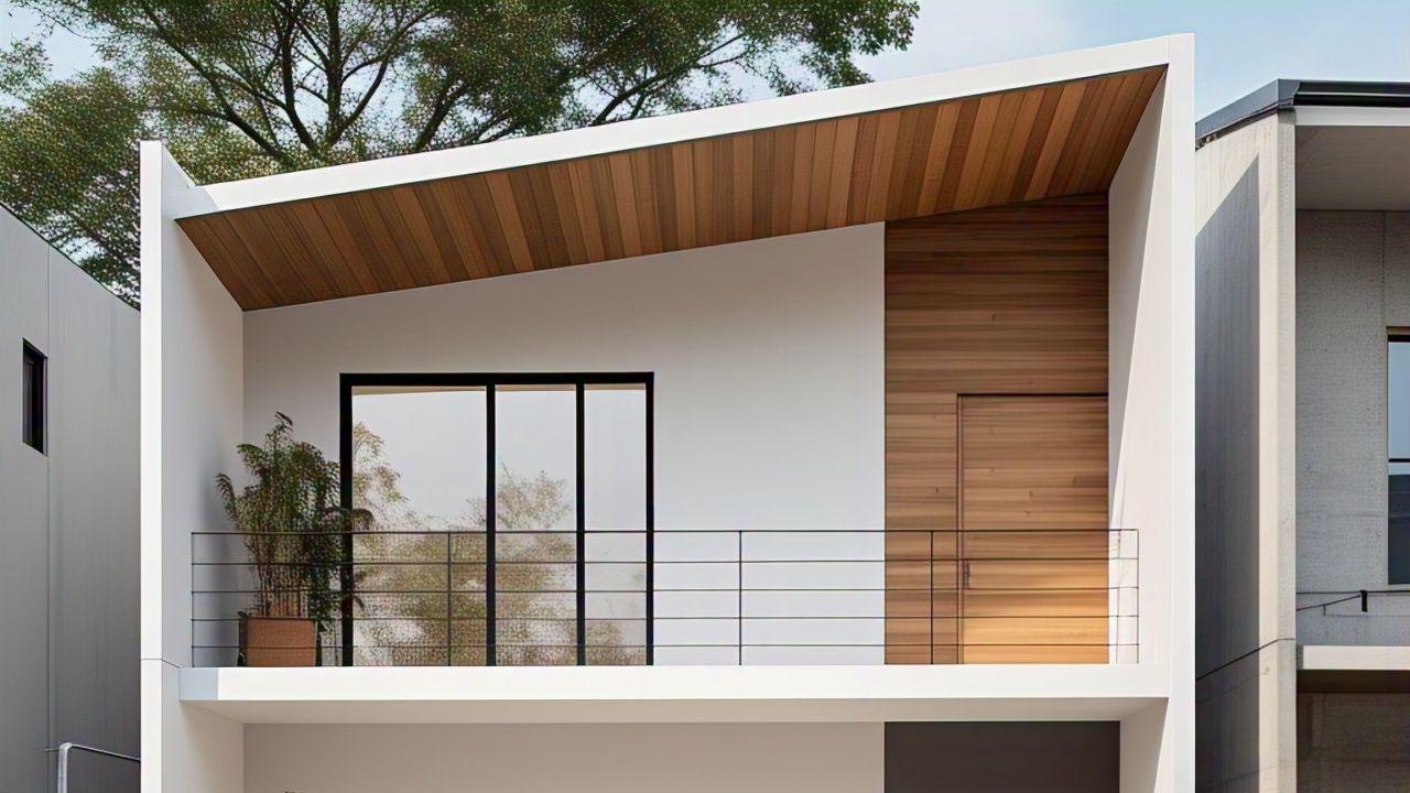 7 Rumah Minimalis Sederhana 2 Lantai Atap Dak 50 m²-70 m² Tren 2025