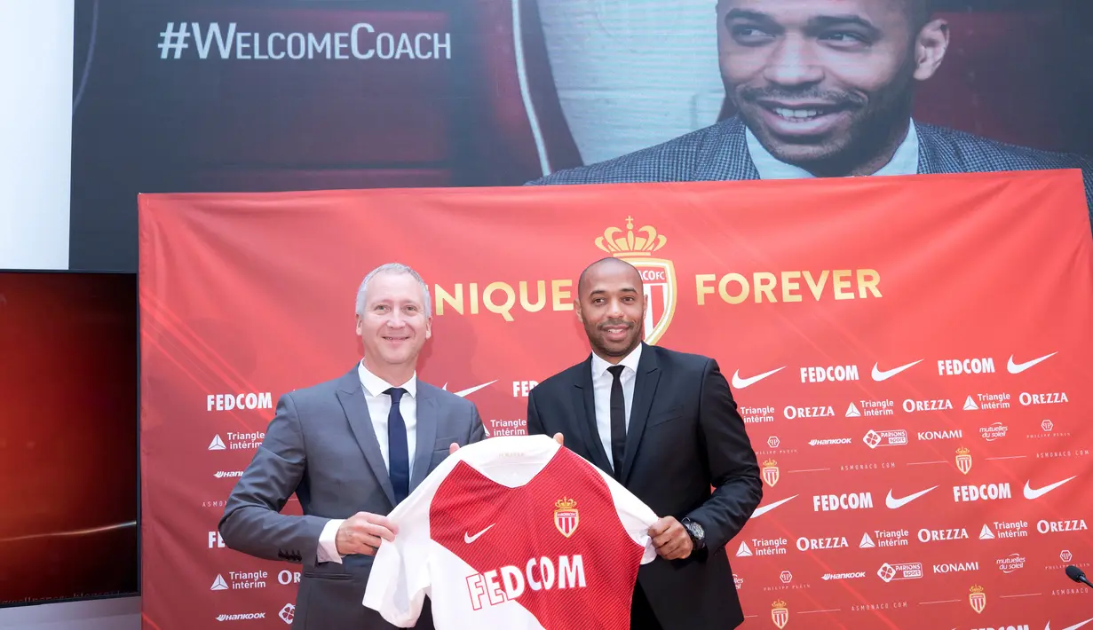 FOTO: Jadi Pelatih AS Monaco, Thierry Henry Senyum Semringah - Foto ...