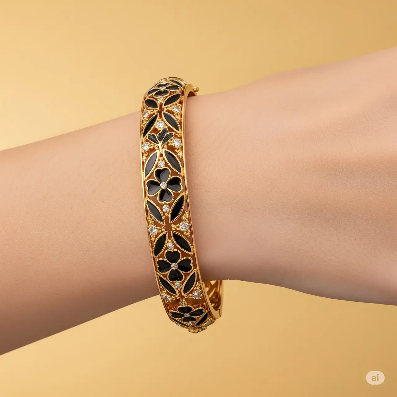 9 Rekomendasi Gelang Emas Model Bunga Hitam Terbaru 2025, Elegan dan ...