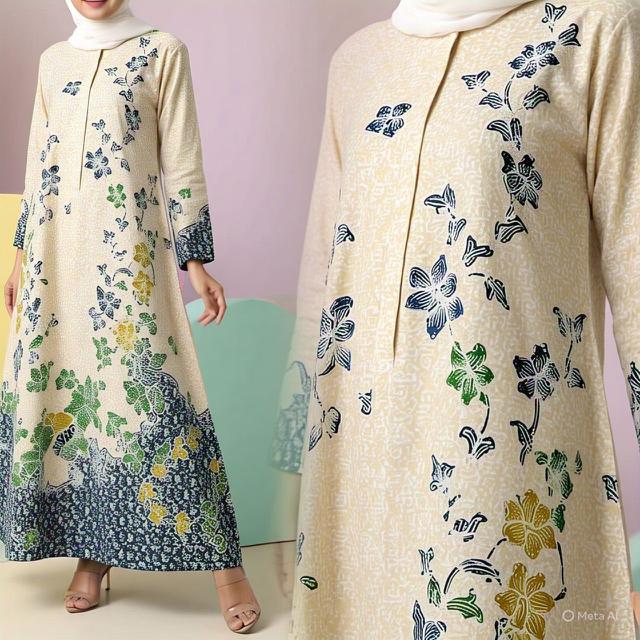 7 Model Gamis Batik Sederhana tapi Elegan untuk Orang Gemuk, Tampil ...