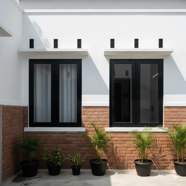 9 Model Teras Rumah Bata Merah yang Bikin Klasik Terbaru 2025, Simple ...