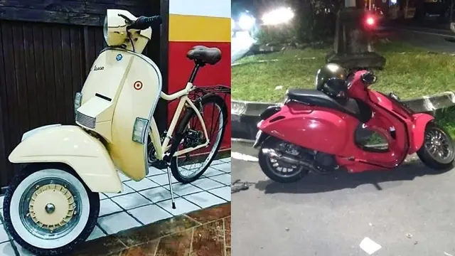 6 Modifikasi Motor Vespa Ini Unik Banget, Jadi Nyentrik - Hot Liputan6.com
