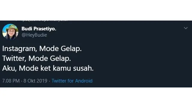 7 Curhatan Netizen Instagram Mode Gelap Ini Bikin Galau - Hot Liputan6.com