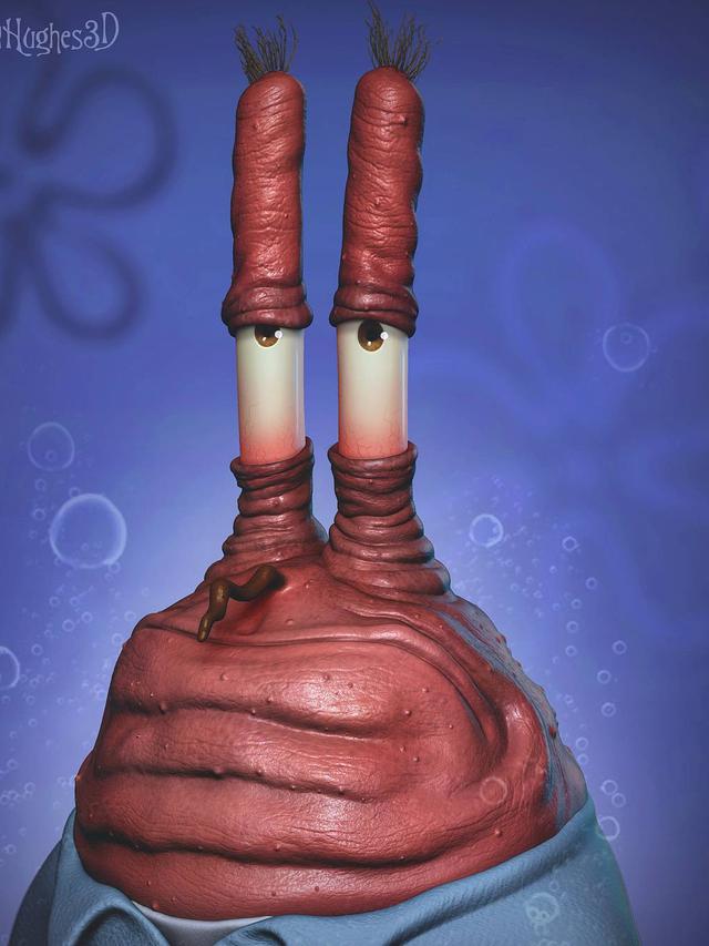 6 Potret Karakter Kartun Lucu Ini Diubah Jadi Bentuk 3D Menyeramkan ...